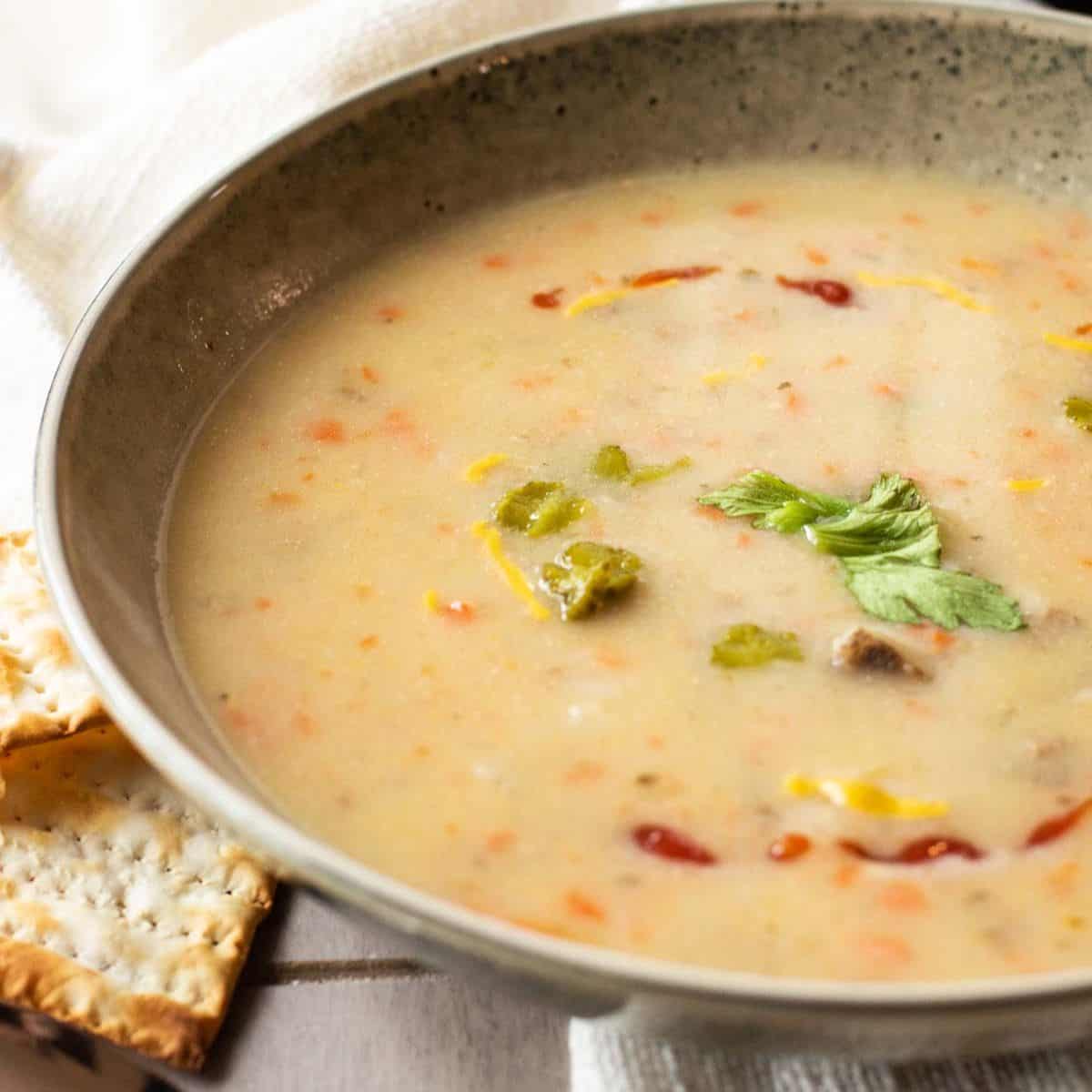 Instant Pot Cheeseburger Soup - This Vivacious Life