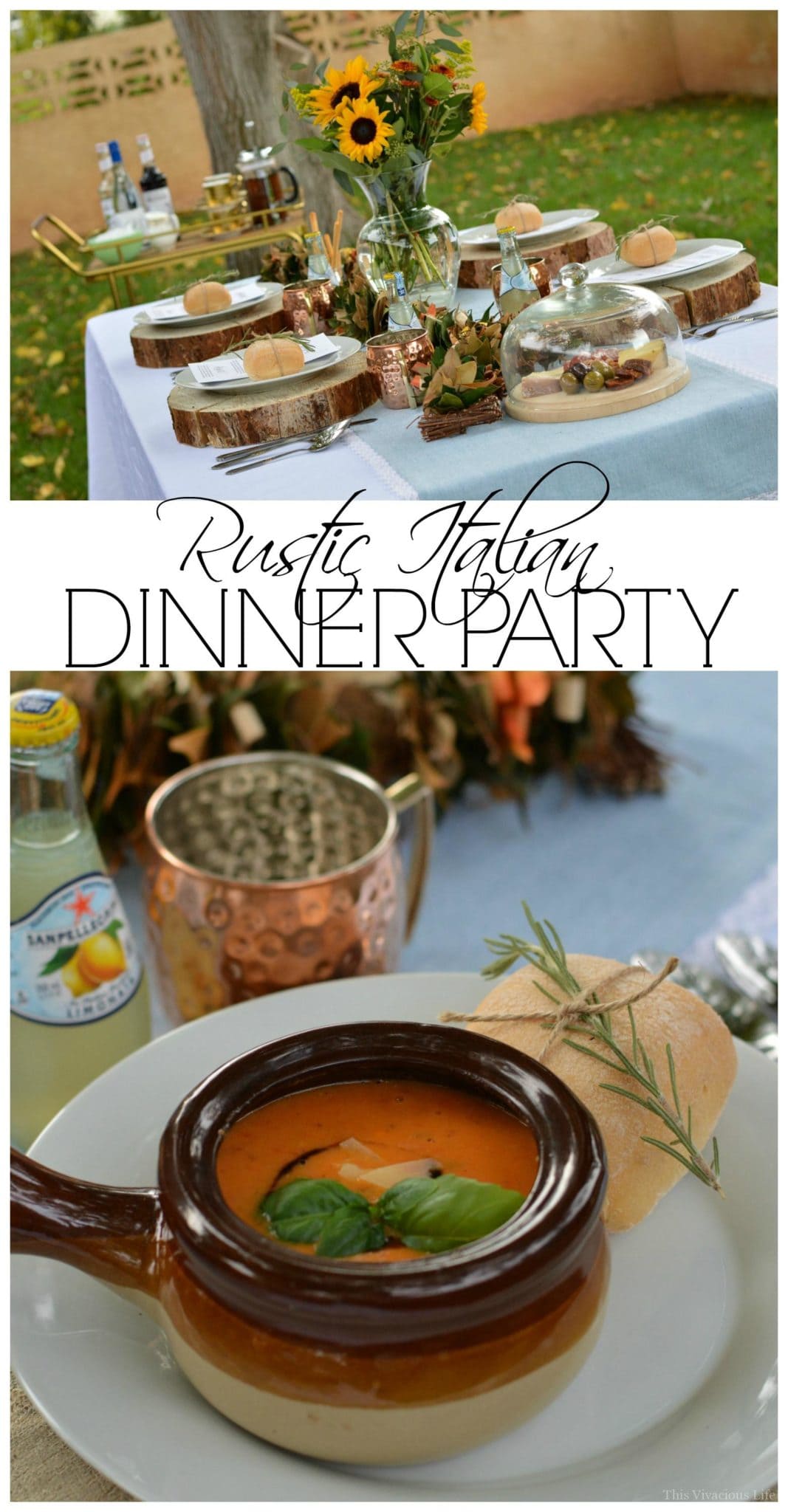 Rustic Italian Dinner Party and Gluten-Free Tiramisu