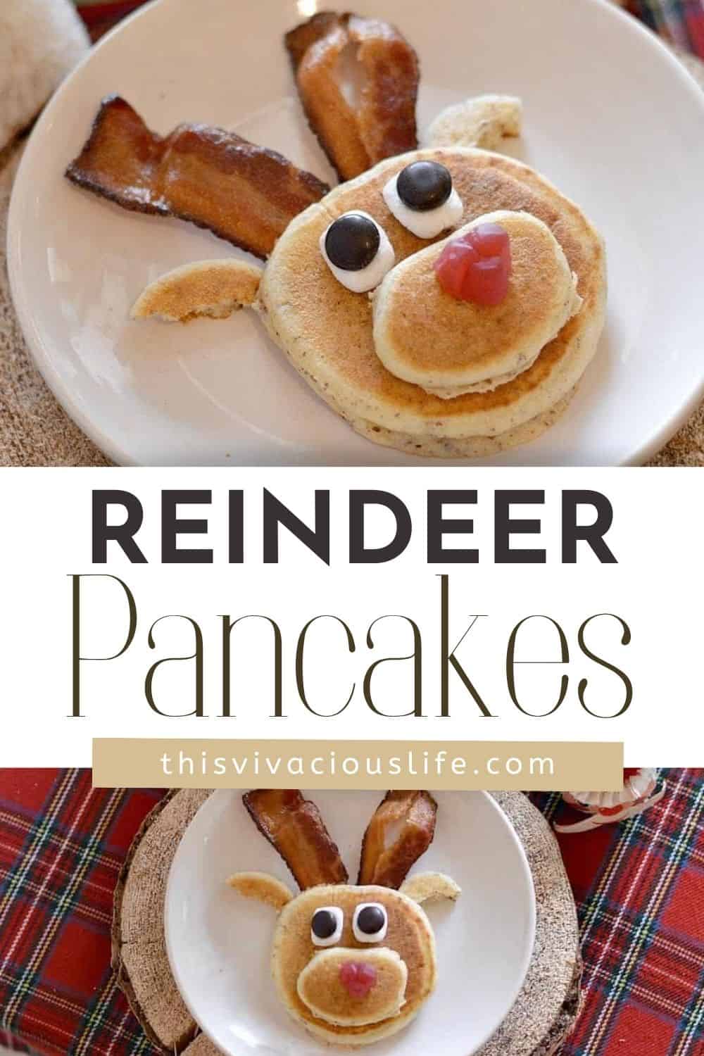 Reindeer Pancakes (so cute!) - This Vivacious Life