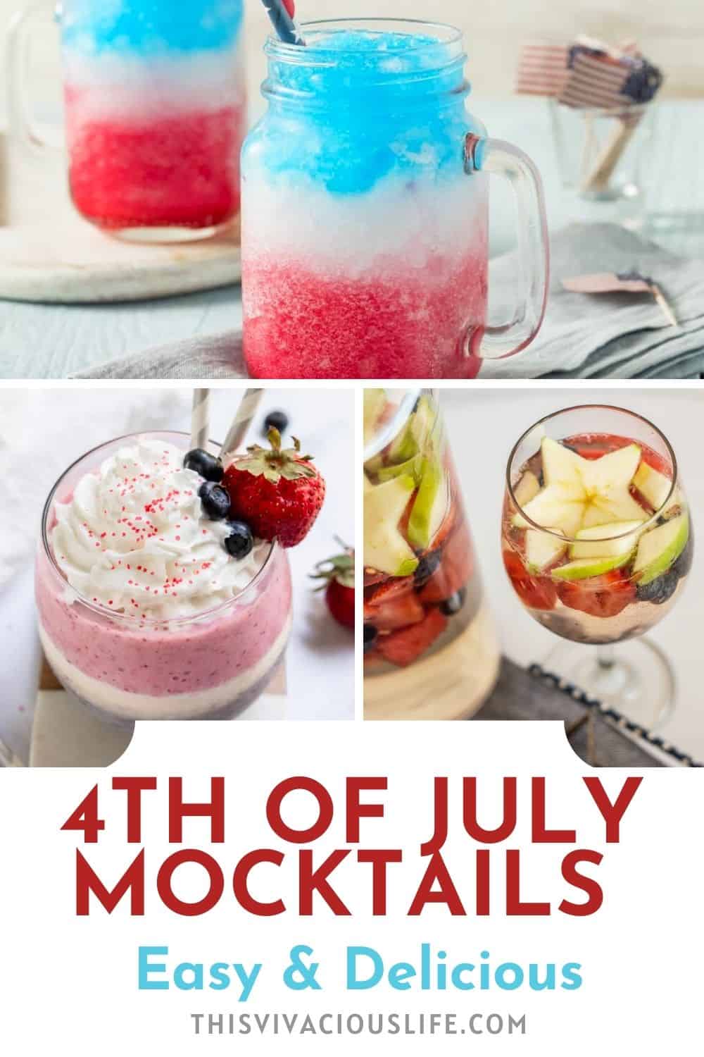 4th of July Drinks & Mocktails - This Vivacious Life
