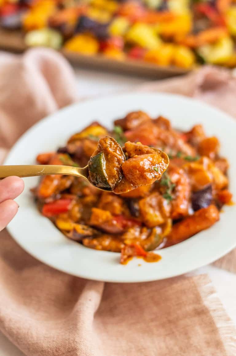 Vegan Tikka Masala with Roasted Vegetables - This Vivacious Life