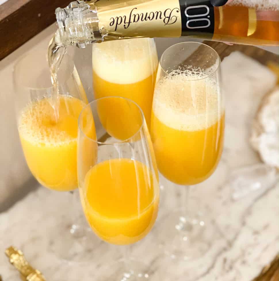 Non-Alcoholic Mimosa Mocktail - This Vivacious Life