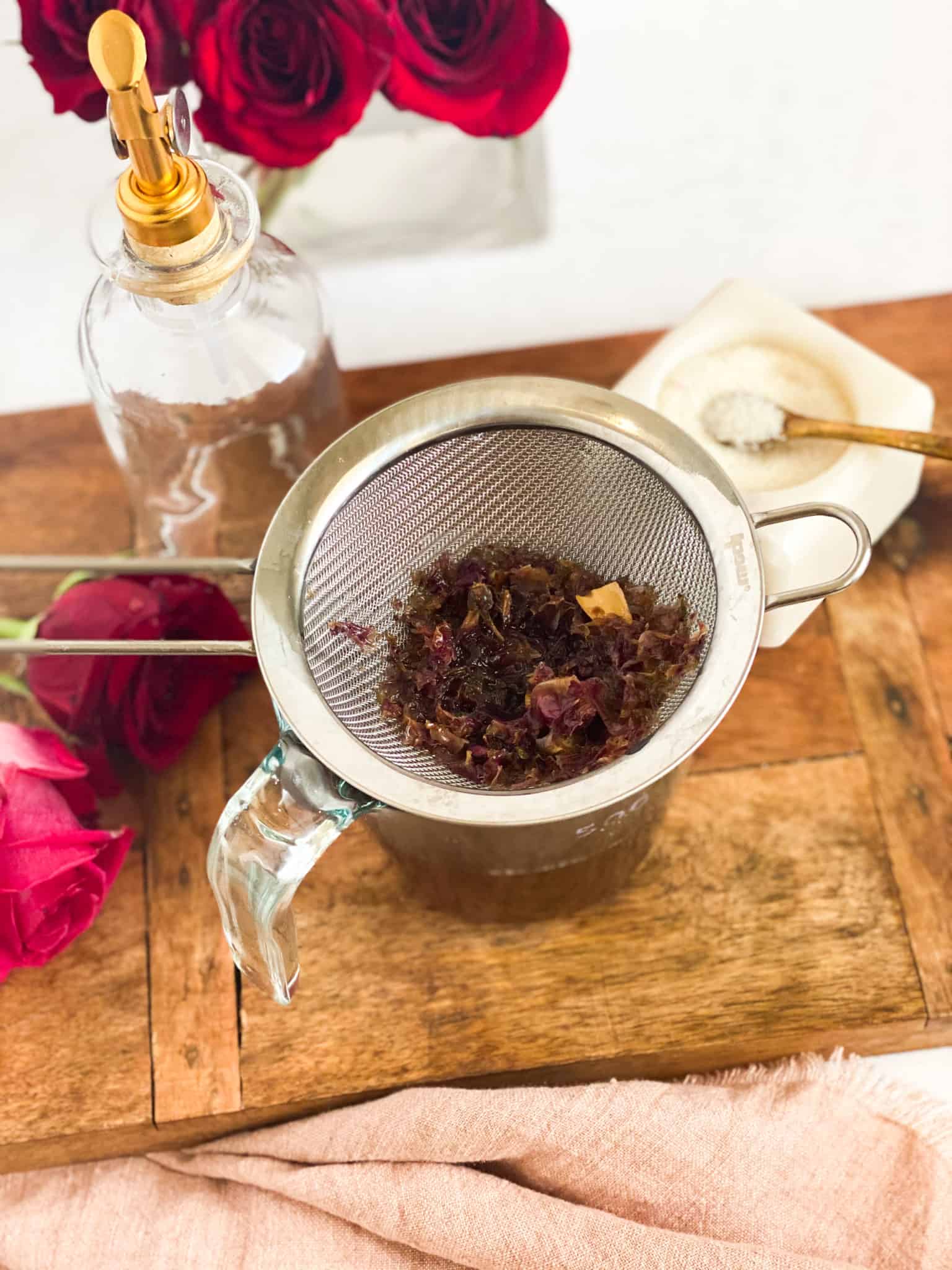 Rose Simple Syrup - This Vivacious Life