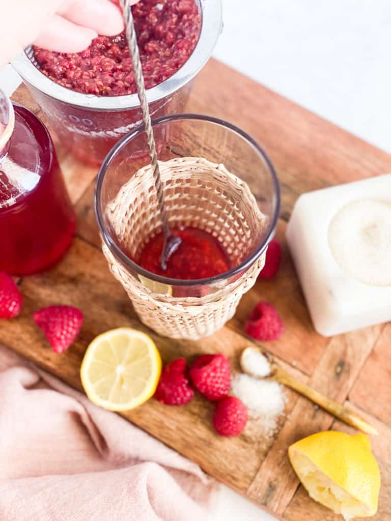 Fresh Raspberry Mocktail (Non-Alcoholic) - This Vivacious Life