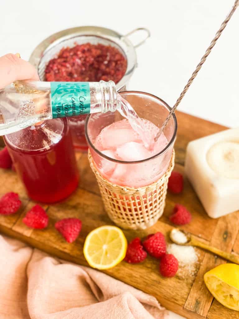 Fresh Raspberry Mocktail (Non-Alcoholic) - This Vivacious Life