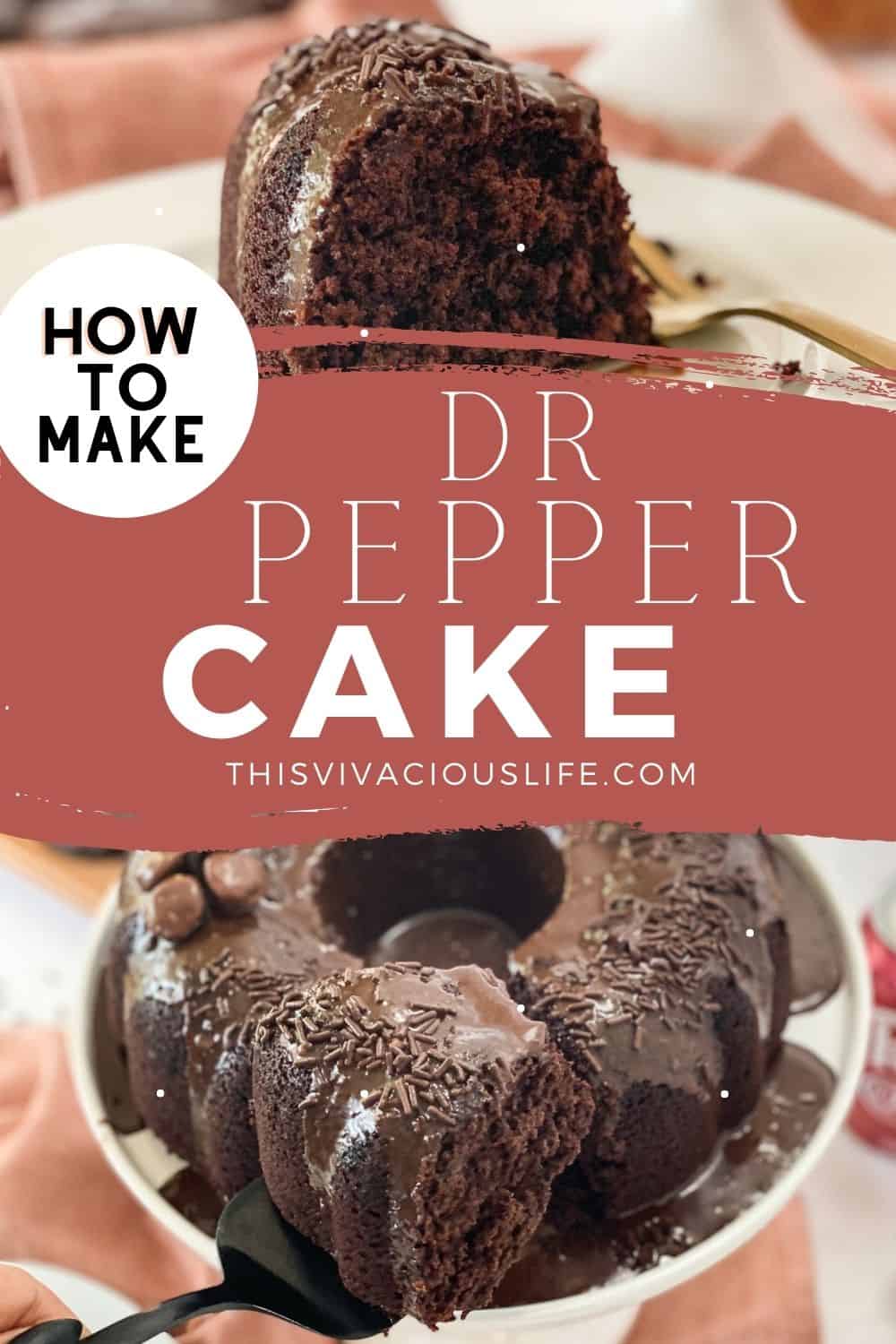 Easy Dr Pepper Cake - This Vivacious Life