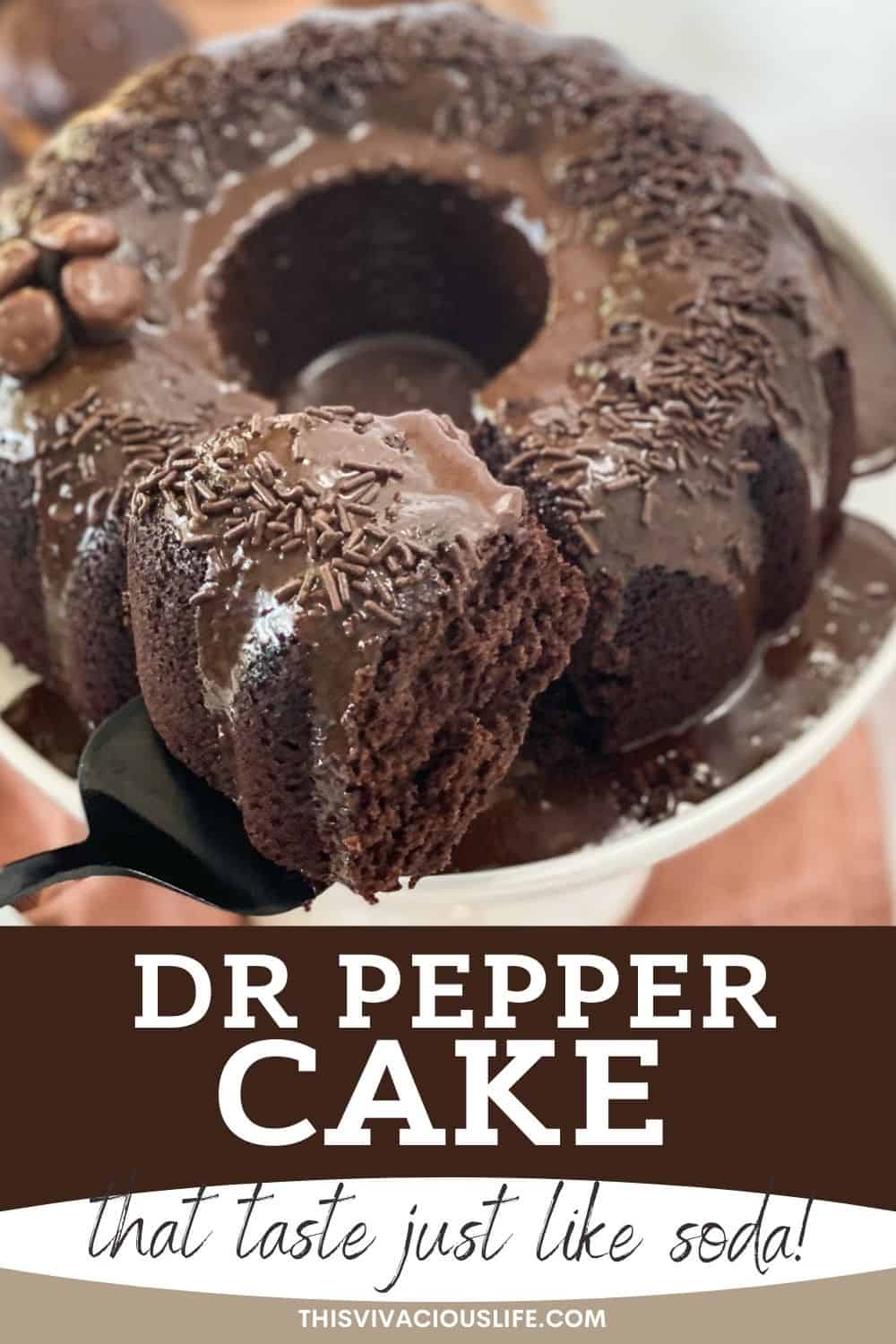 Easy Dr Pepper Cake - This Vivacious Life