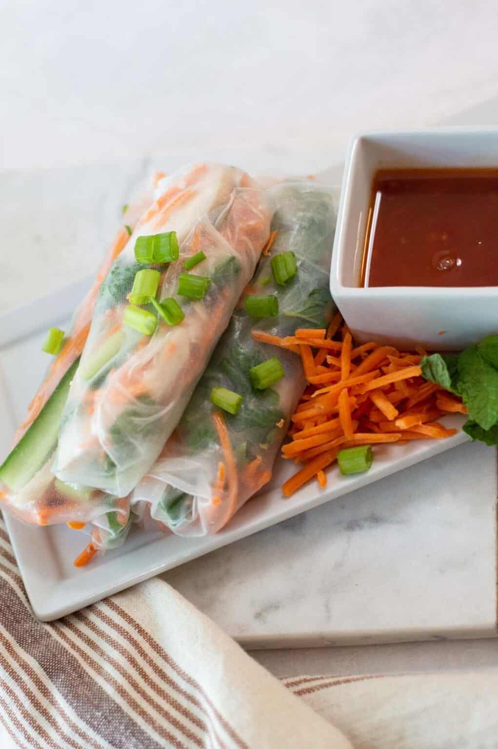Gluten Free Spring Rolls - This Vivacious Life