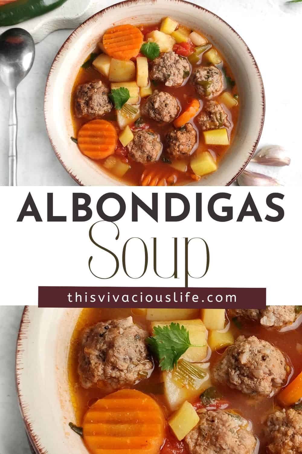 Easy Albondigas Soup (Mexican meatball soup) - This Vivacious Life