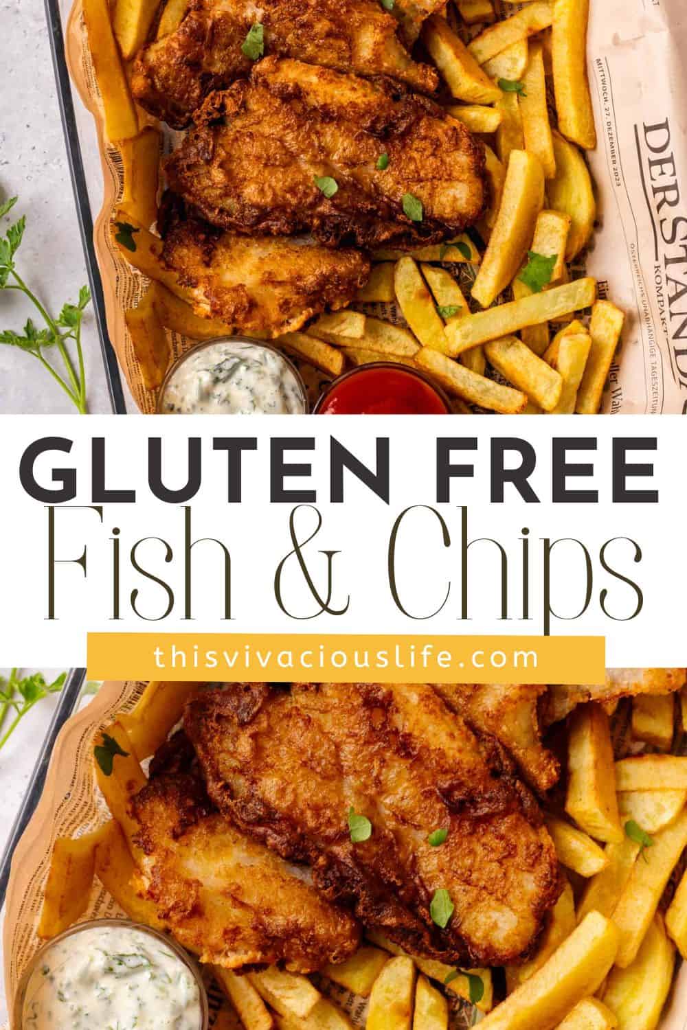 Restaurant Style Gluten Free Fish and Chips - This Vivacious Life