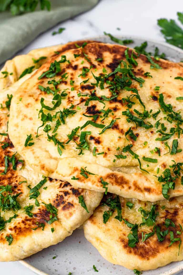 Soft and Chewy Gluten Free Naan Bread
