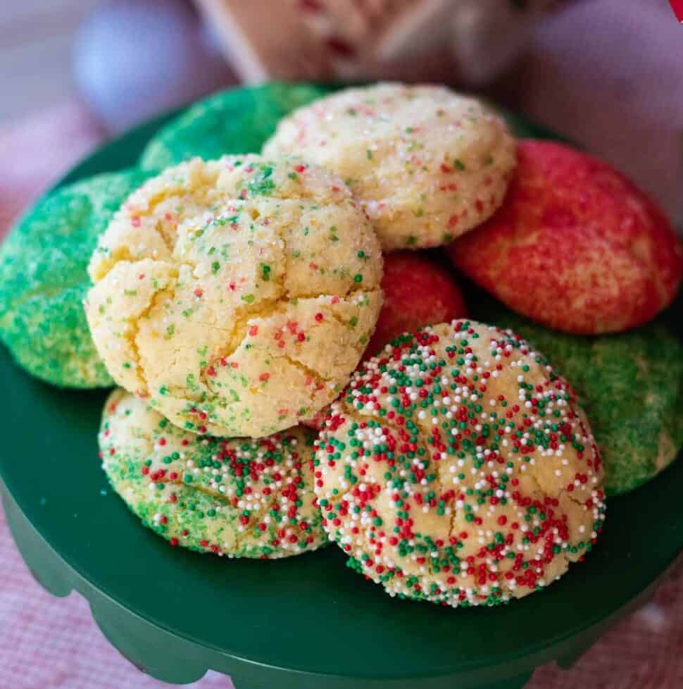15-Minute Gluten Free Christmas Cookies with Sprinkles (5-Ingredient)